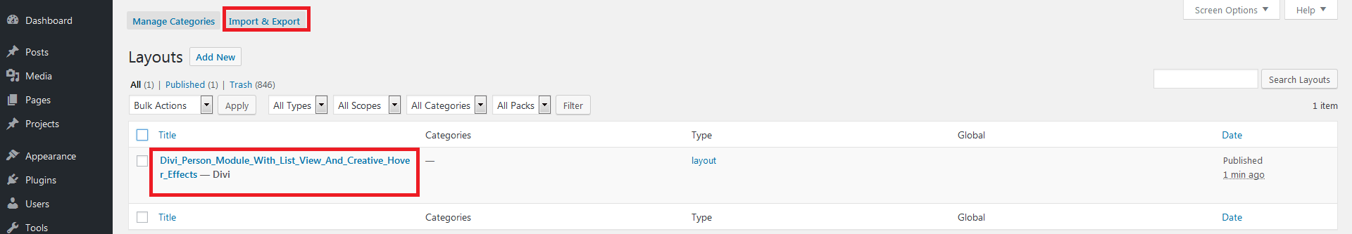 DIVI Person Module With List View And Creative Hover Effects